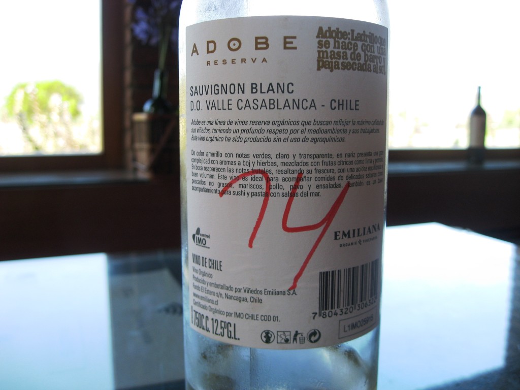 Emiliana Adobe Reserva Sauvignon Blanc 2015 - A Straightforward Organic ...